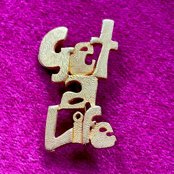 ULTRACRAFT | Jewelry | Ultracraft Retro 98s Get A Life Brooch | Poshmark